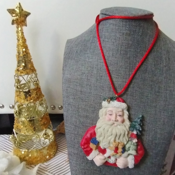 Jewelry | Santa Claus Christmas Necklace | Poshmark